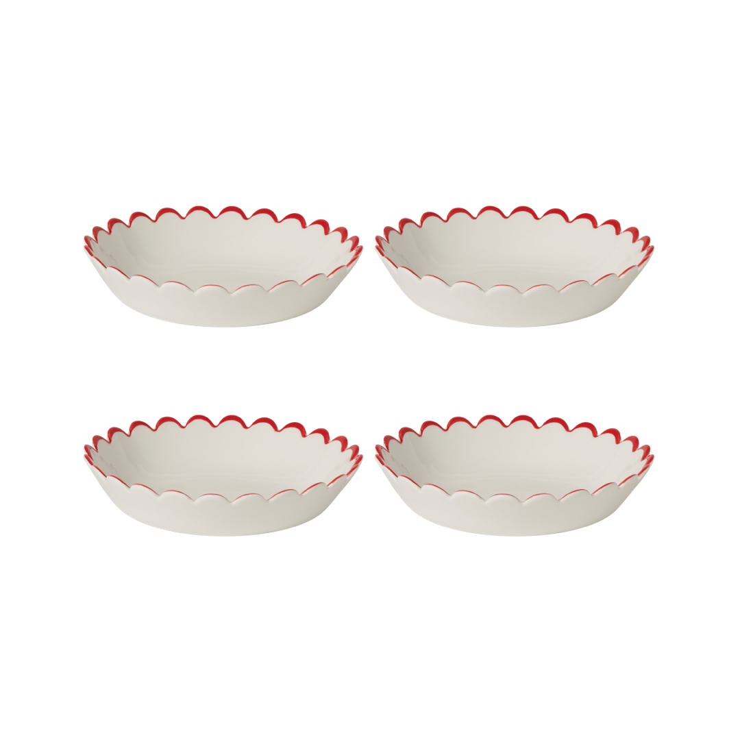Red Edge White Scalloped Bowls Set Of 4 In The Roundhouse red-edge-white-scalloped-bowls-set-of-4-in-the-roundhouse