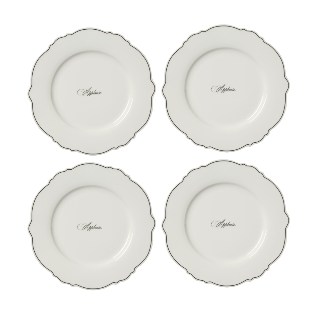 Applause Wave Dinner Plate Set - Set of 4 – In The Roundhouse