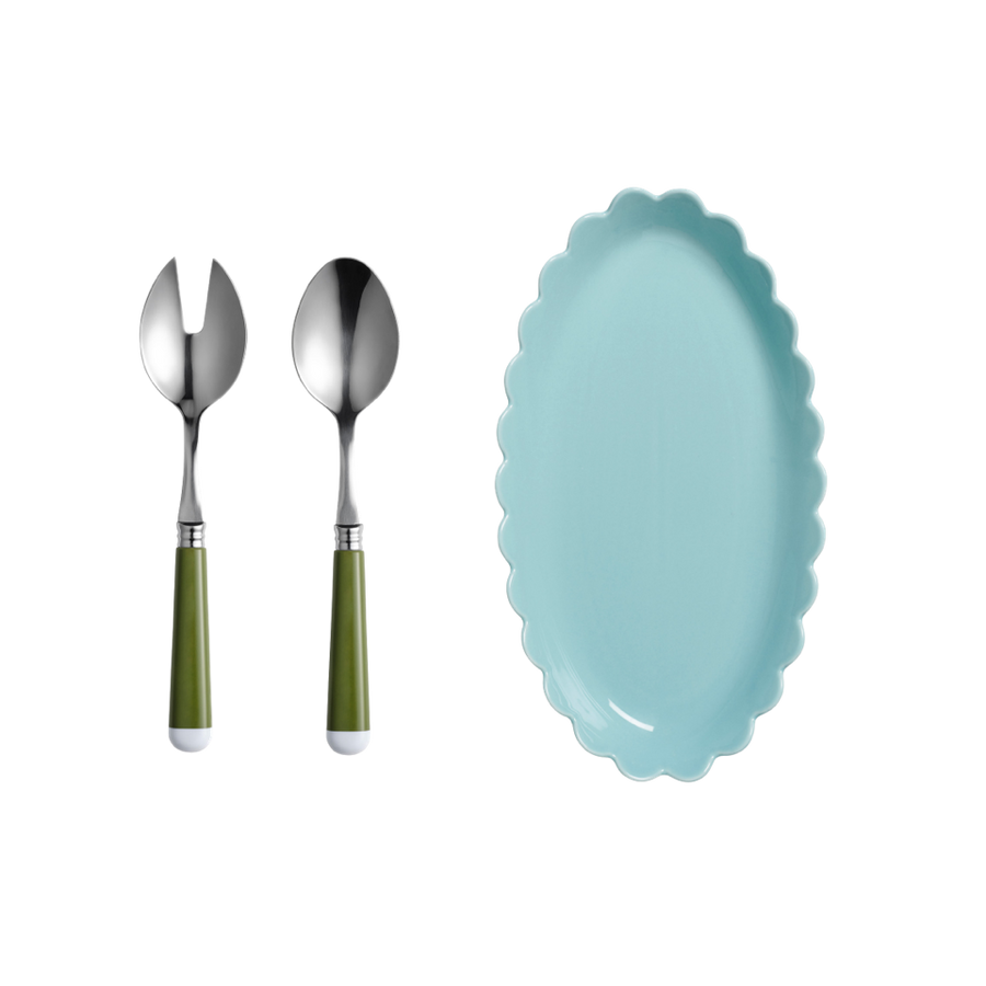 Duck Egg Blue Serving set – In The Roundhouse