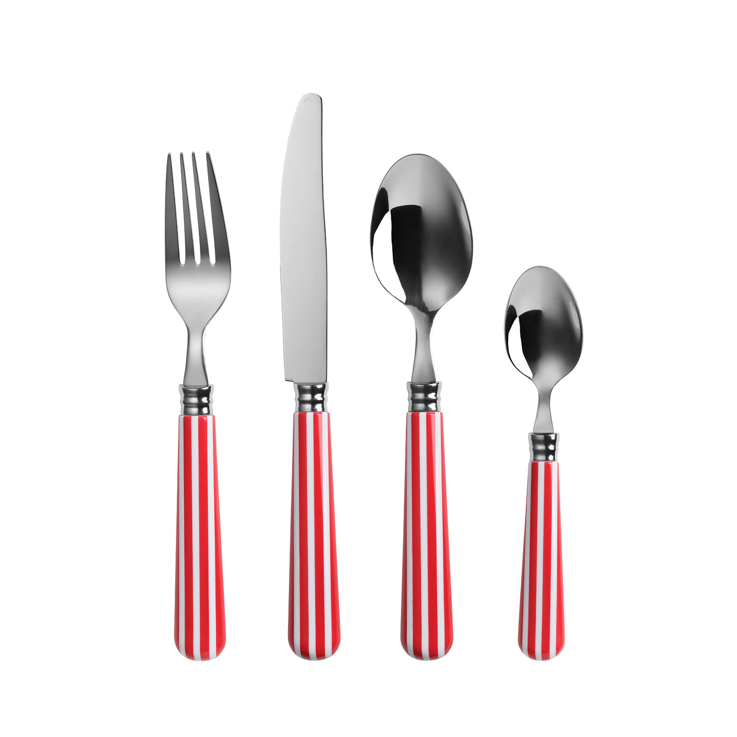 Red and White Stripe Cutlery – In The Roundhouse