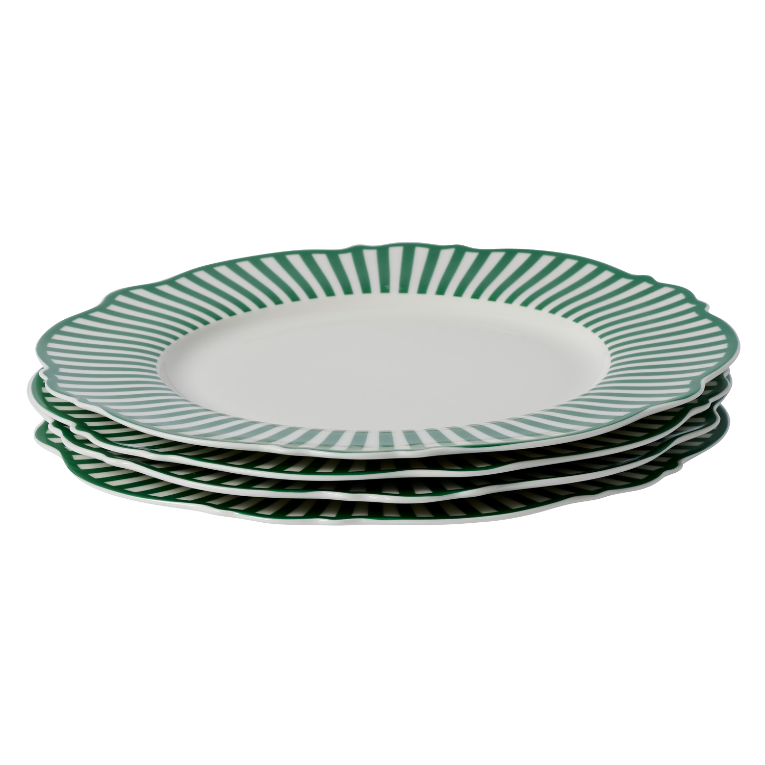 Forest Green Wave Dinner Plates Set Of 4 In The Roundhouse forest-green-wave-dinner-plates-set-of-4-in-the-roundhouse