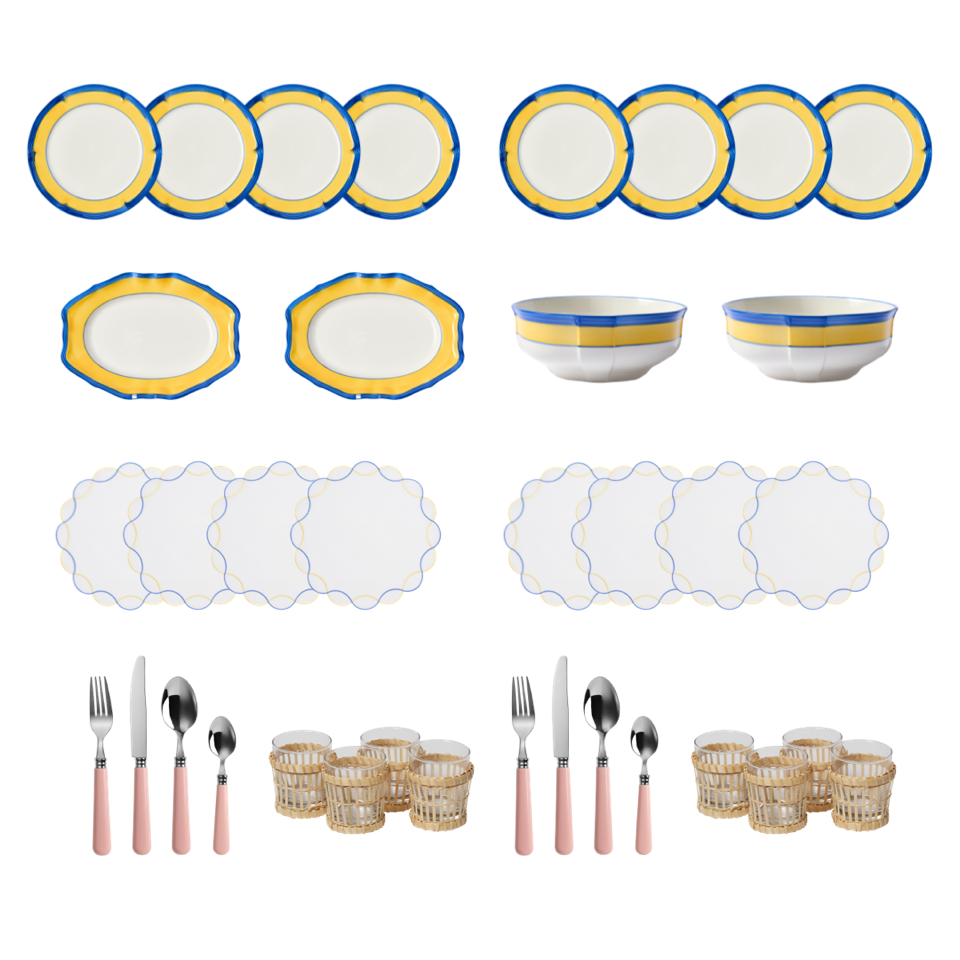 Yellow & Blue Mega Soft Scallop Boxed Set – In The Roundhouse
